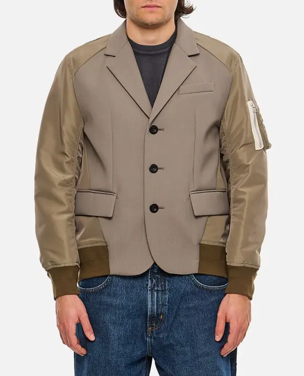 Sacai Suiting Bonding Mix Jacket