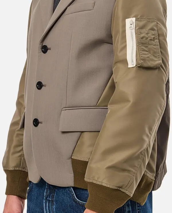 Sacai Suiting Bonding Mix Jacket