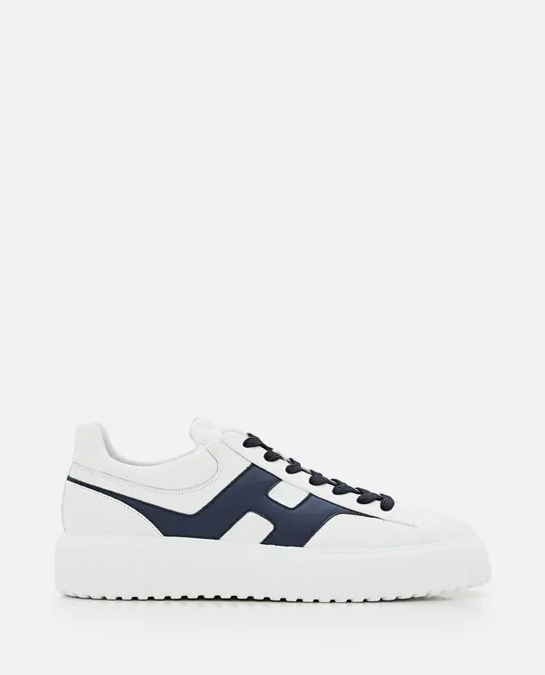 Hogan H-stripes Laced Sneakers - White