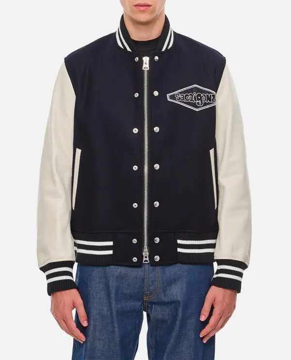 Sacai Gonz Wool And Leather Jacket