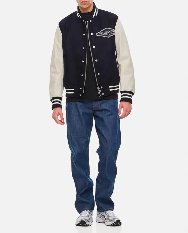 Sacai Gonz Wool And Leather Jacket