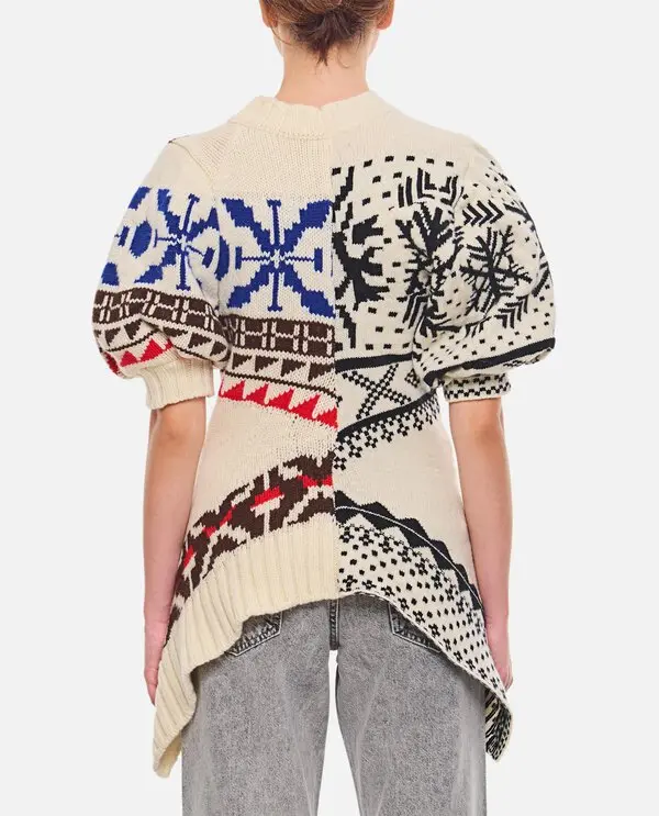 Sacai Patterned Knit Sweater