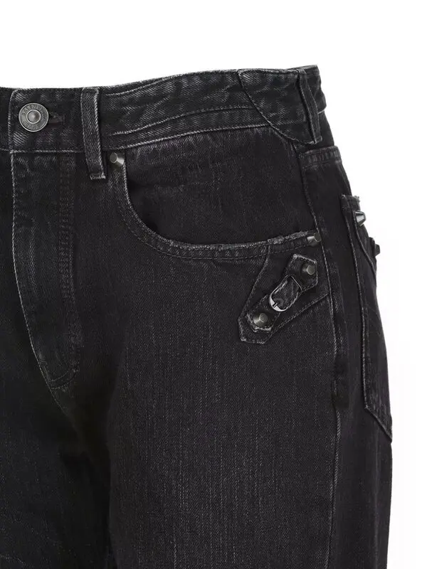 Balenciaga City Buckle Studded Trousers