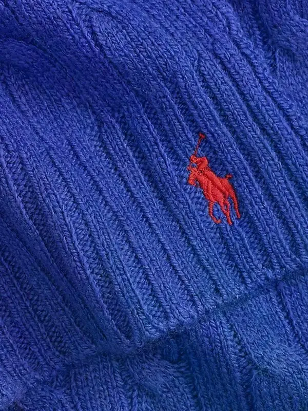Polo Ralph Lauren Cable-knit Logo Scarf