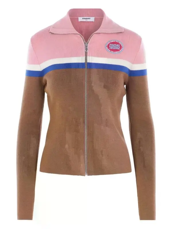 ZOMER Logo-patch Zip-fastening Cardigan