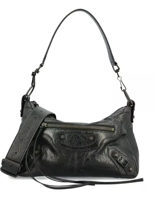 Balenciaga Le City Moto Leather Shoulder Bag