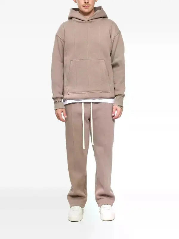 HAMZA Drawstring Panelled Sweatpants - Neutrals