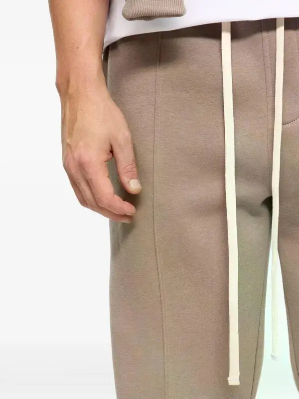 HAMZA Drawstring Panelled Sweatpants - Neutrals