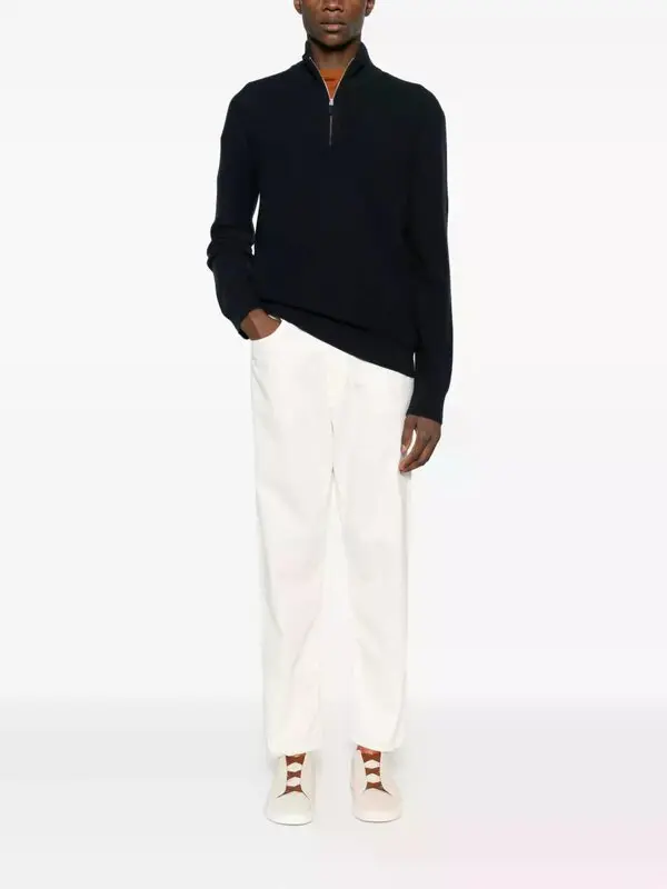 Zegna Half-zip Sweater - Black