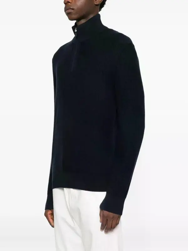 Zegna Half-zip Sweater - Black