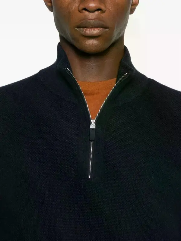 Zegna Half-zip Sweater - Black