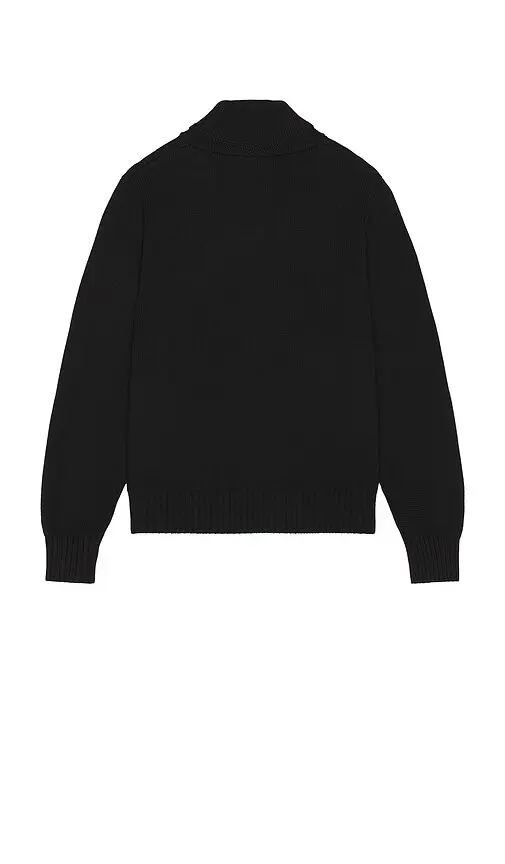 SCHOTT Zip Front Sweater With Shawl Collar