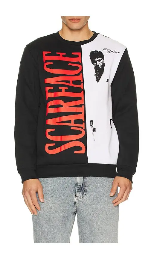 REASON Scarface Graphic Crewneck Sweatshirt