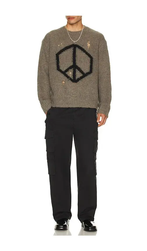 ALLSAINTS Graphic Peace Pullover Sweater