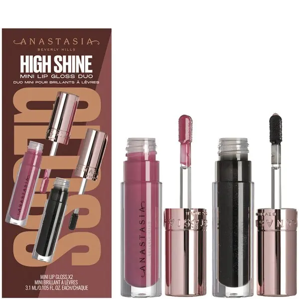 ANASTASIA BEVERLY HILLS High-shine Mini Lip Gloss Duopulse + Phantom - One-color