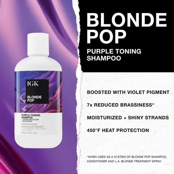IGK Blonde Pop Shampoo 236ml