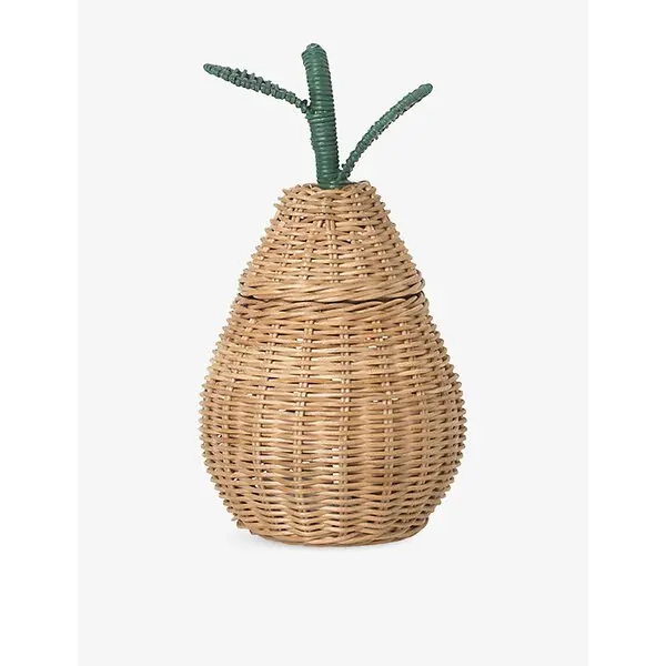 FERM LIVING Pear Braided Rattan Storage 30cm - Natural