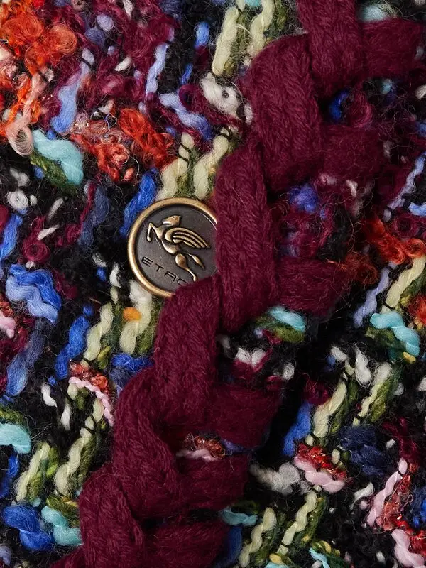 Etro Tweed Wool-blend Poncho