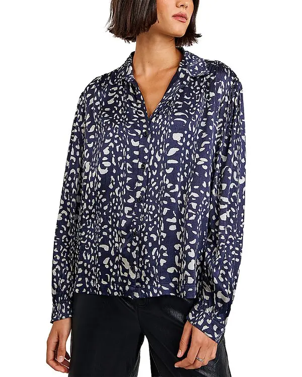 Bella Dahl Smocked Shoulder Textured Blouse