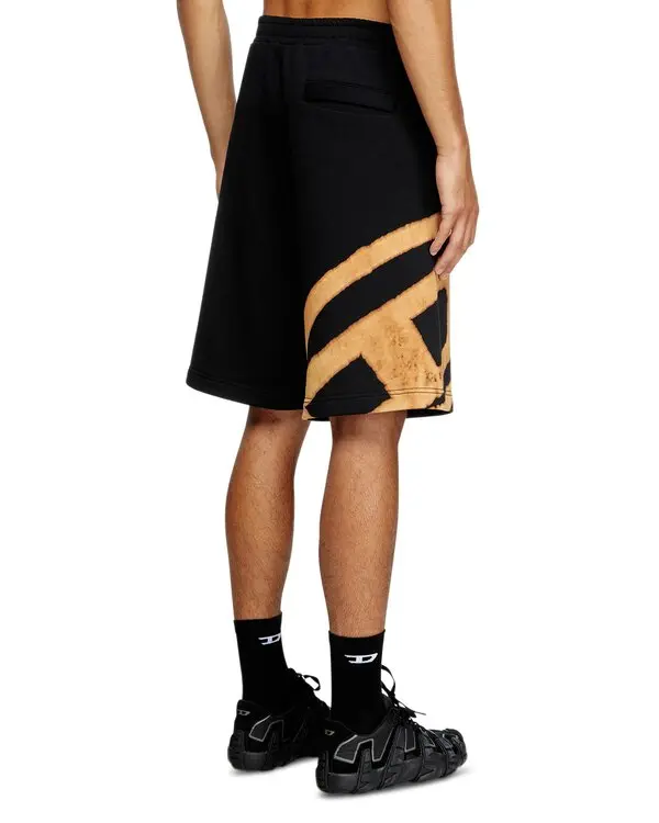 DIESEL® P-crow-bleach Cotton Shorts