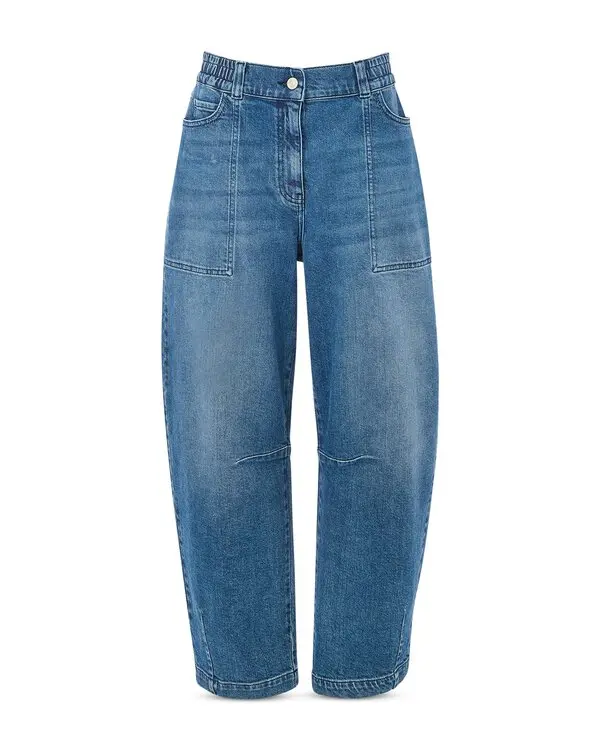 Whistles Elasticated Waist Barrel Jeans