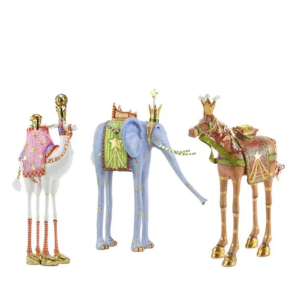 MACKENZIE-CHILDS Patience Brewster Nativity Magi Animal Figures, Set Of 3 - No Color