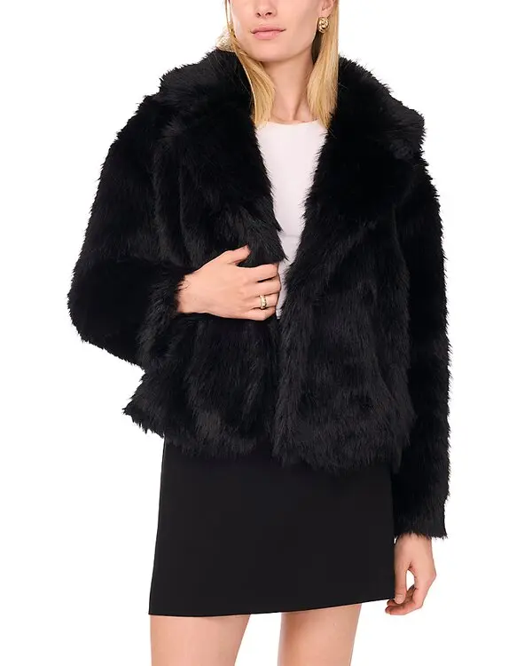 1.State Faux Fur Jacket - Rich Black