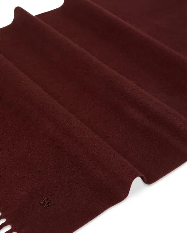 Max Mara Scoglio Wool Stole - Red Purple