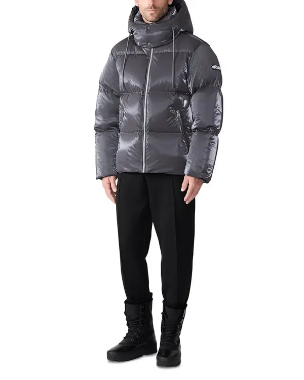 Mackage Quilted Hooded Down Jacket - Carbon