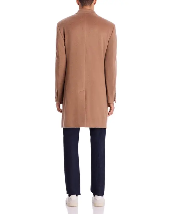 Vince Wool & Cashmere Flyfront Topcoat - Camel