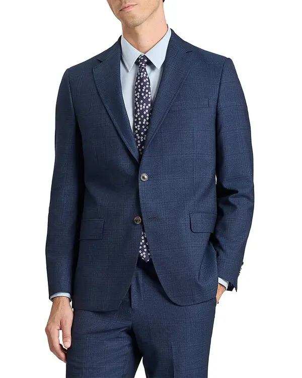 Ted Baker London Plaid Modern Fit Suit Jacket - Blue