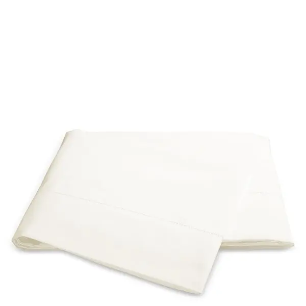 MATOUK Milano Hemstitch Flat Sheet, Twin - Ivory