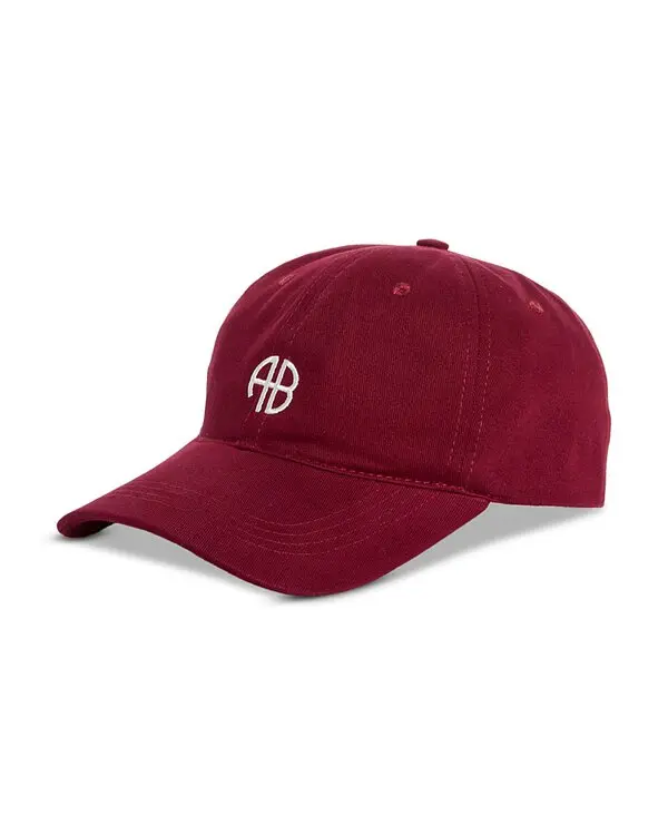 ANINE BING Jeremy Baseball Cap - Burgundy