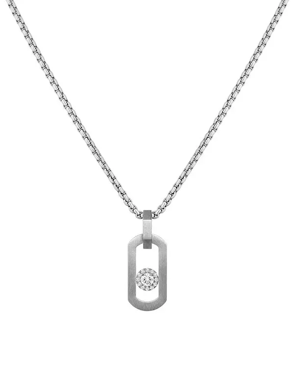 Messika Move Diamond Oval Pendant Necklace