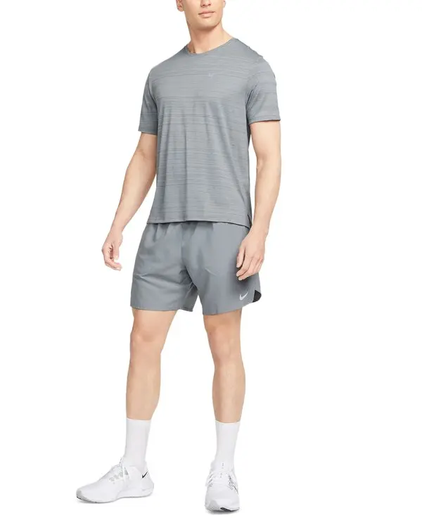 Nike Stride Brief Lined 7" Running Shorts - Smoke Gray/reflective