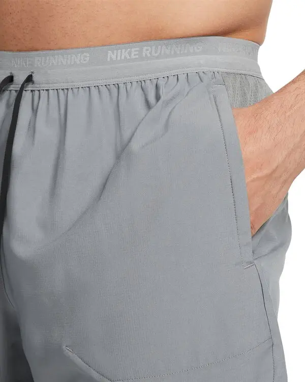 Nike Stride Brief Lined 7" Running Shorts - Smoke Gray/reflective