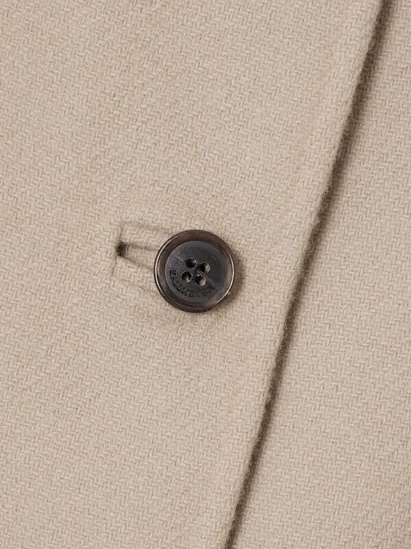 KALLMEYER Constance Herringbone Wool-blend Coat