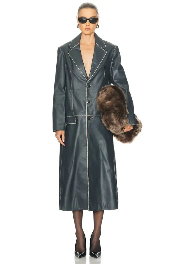 MIMCHIK Mulholland Leather Coat