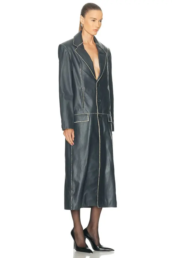 MIMCHIK Mulholland Leather Coat