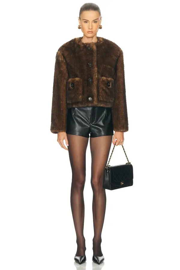 Marc Jacobs Teddy Cropped Jacket