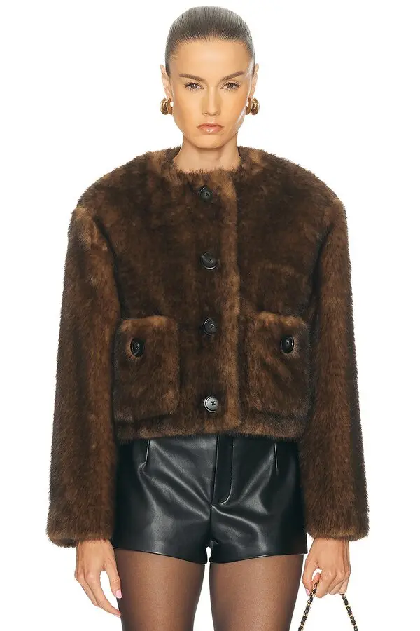 Marc Jacobs Teddy Cropped Jacket