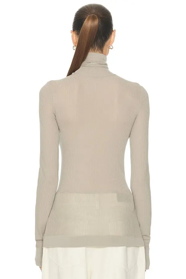 LEMAIRE Seamless High Neck Top - Light Sage
