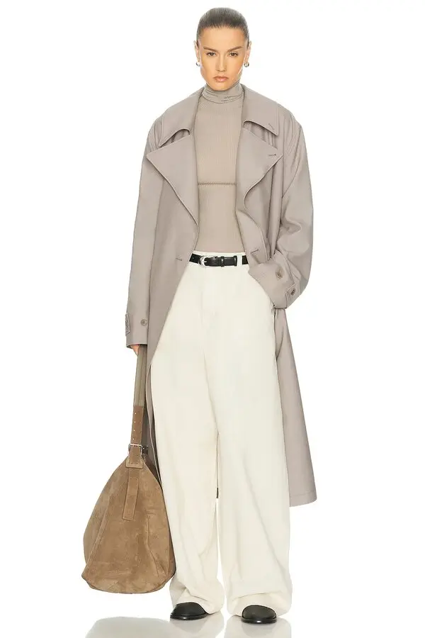 LEMAIRE Seamless High Neck Top - Light Sage
