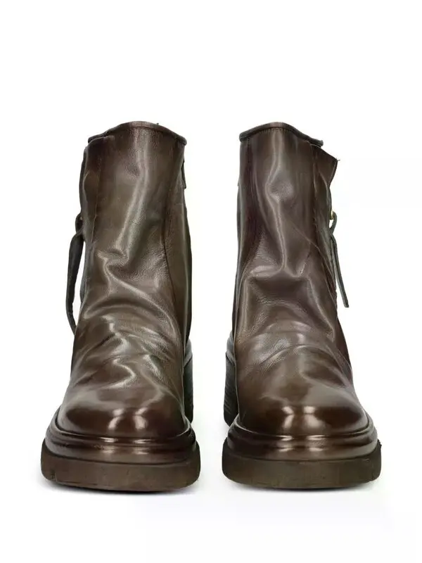 A.S.98 Leather Zip Boot