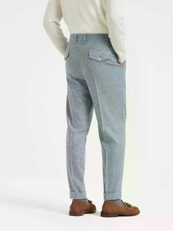 Brunello Cucinelli Check-pattern Tailored Trousers