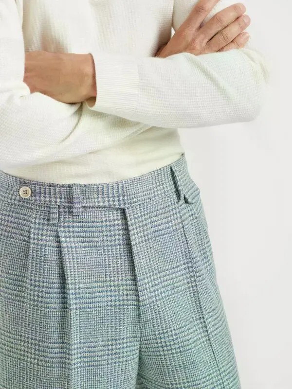 Brunello Cucinelli Check-pattern Tailored Trousers