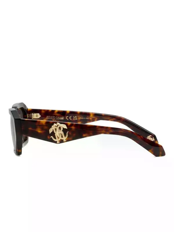 Roberto Cavalli Geometric Frame Sunglasses