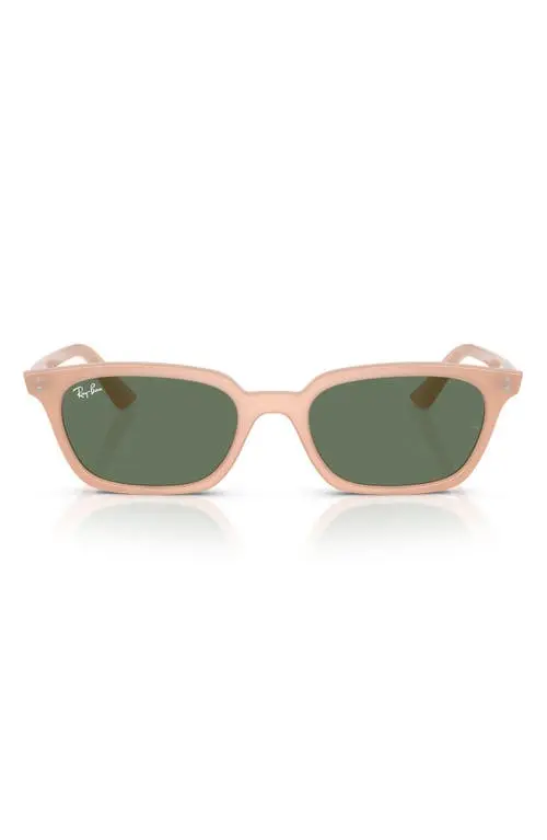 Ray-ban 52mm Pillow Sunglasses - Cloudy Pink/dark Green