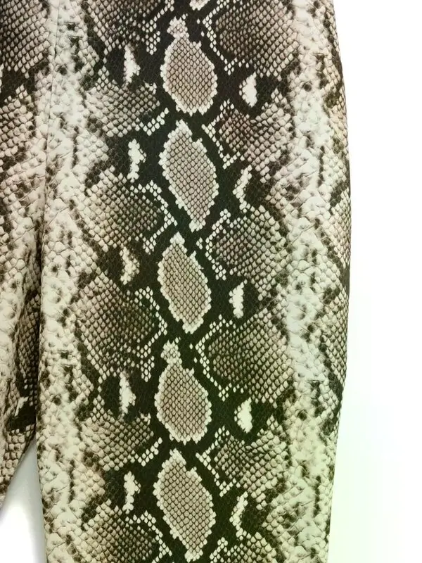 DURAN LANTINK Snake-print Flared Trousers