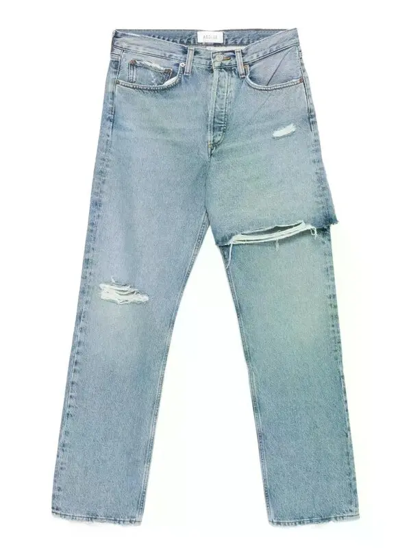 AGOLDE Ripped Cotton Jeans